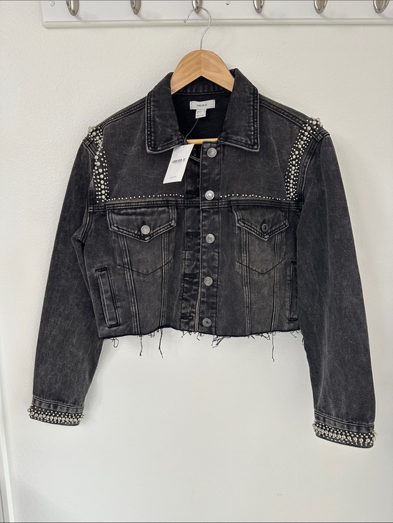 Forever 21 | Jackets & Coats | Forever 2 Size Small Casual Black Denim ...